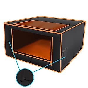 Twotrees Laser Engraver Enclosure for TS2 800x800x400mm Fireproof and Dustproof Large Protective Cover with Ventilation System for Most Indoor Laser Engraver Upgrade Accessories