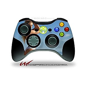 WraptorSkinz Decal Style Skin compatible with XBOX 360 Wireless Controller - Kayla DeLancey White Bikini 29 (CONTROLLER NOT INCLUDED)