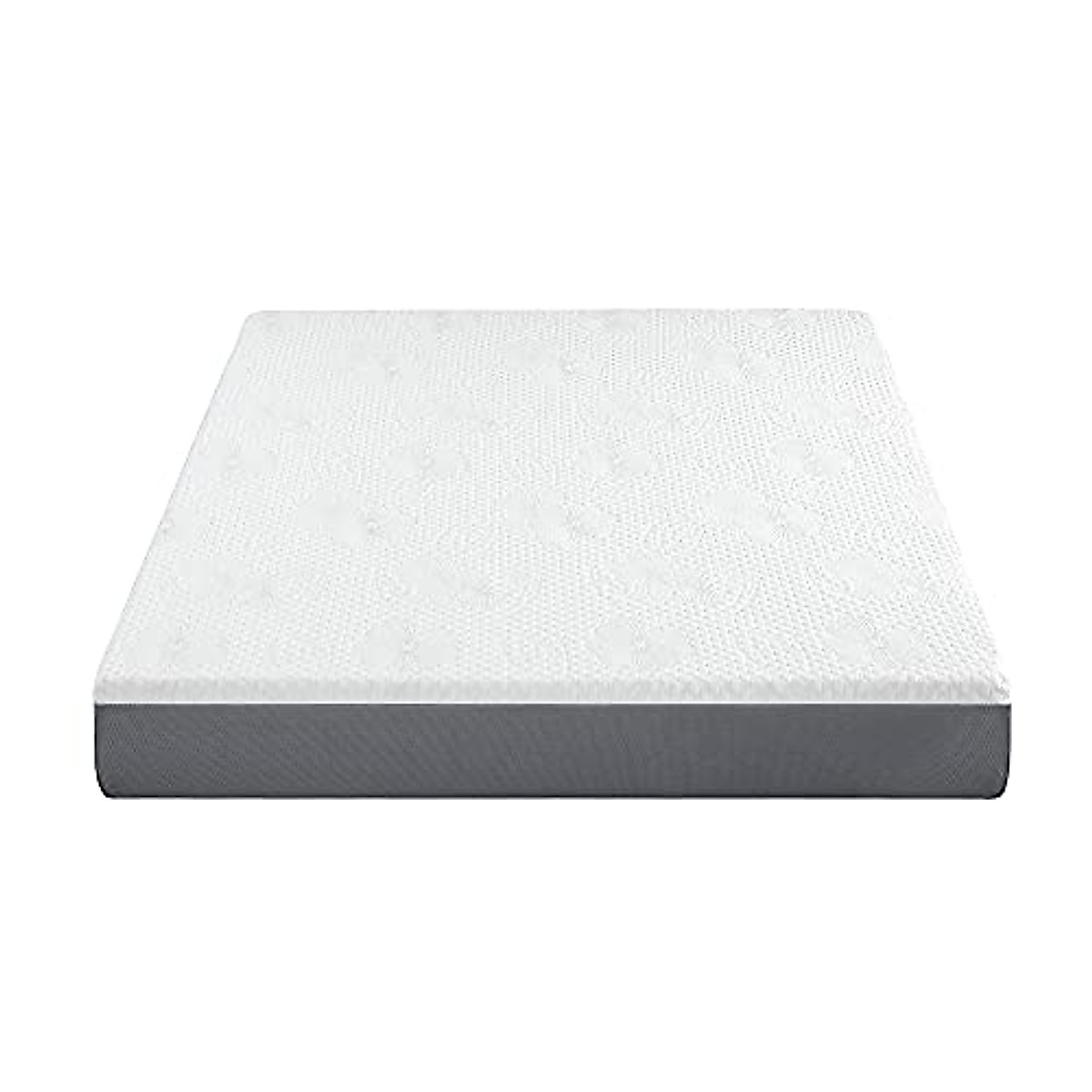 Olee Sleep 9 Inch Ventilated Gel Infused Memory Foam Mattress, CertiPUR-US® Certified, Gray, Full