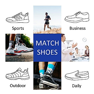 JOYNÉE Mens Ankle Low Cut Athletic Tab Socks for Men Sports Comfort Cushion Sock 6 Pack,Black,Sock Size 10-13