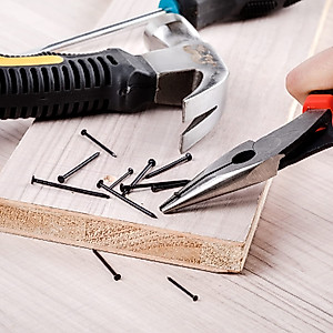 Mr. Pen- Nail Assortment Kit, 600 Pcs, 4 Sizes, Black, Small Nails, Nails for Hanging Pictures, Finishing Nails, Wall Nails for Hanging, Pin Nails, Hardware Nails, Assorted Nails, Galvanized Nails.