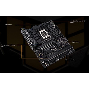 INLAND CPU Motherboard Combo - Intel core i7-13700K Desktop Processor 16 (8P+8E) Cores up to 5.4 GHz Unlocked Bundle with ASUS TUF Gaming Z790-Plus WiFi D4 LGA 1700 ATX Gaming Motherboard