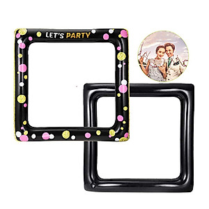 JINYONGXING Inflatable Selfie Photo Frame Photo Props Photo Booth Birthday Decoration Party Props Ideal for Bridal Shower Baby Shower Wedding Favors