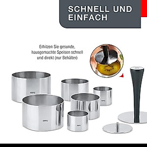 GEFU Professional Dish Prepping/Plating/Forming Ring Set/10 pieces/FORMIDABLE