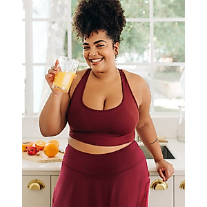 HDE Women's Plus Size Tennis Skort Pleated Athletic Golf Skirt with Shorts Burgundy - 3X