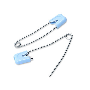 Dritz Baby-Safe, 3-Pack Diaper Pins, Pastel Assorted 12