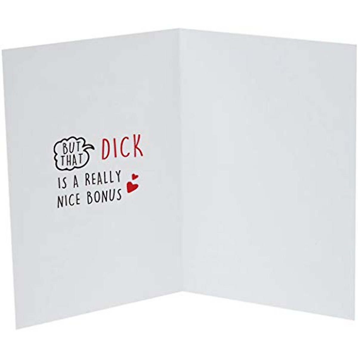 Funny Anniversary Card, Double Side Cute Naughty Birthday Card for Boyfriend Husband Fiance Him
