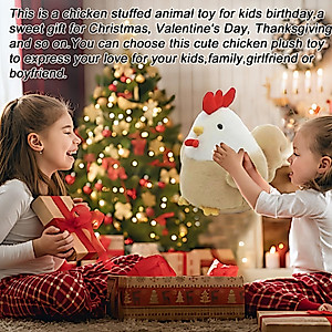 XiRiDa Chicken Stuffed Animal Plush Toy Funny Chick Doll Plushie Pillow Gifts 9"