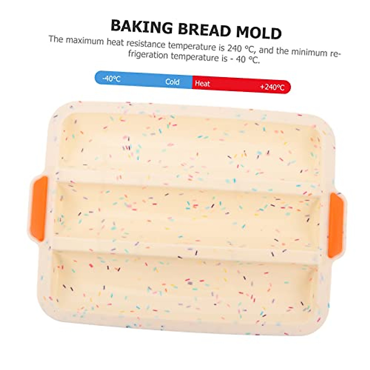 HONMEET Bread Mold French Bread Loaf Hot Dogs Bun Cookie Oven Bread Baking Tray Baguettes Perforated Pan Kitchen Cooking Tray French Bread Mould Silicone Bread Baking Mold Perforation Pan