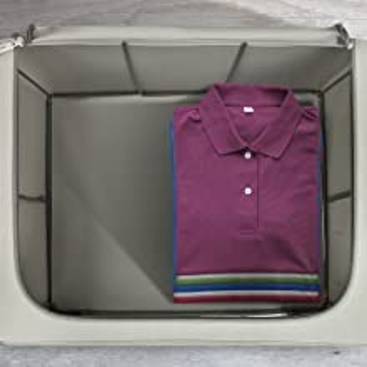 Jumbo Storage Bins with Metal Frame - Stackable & Foldable Clothes Organizer Bags - Oxford Fabric Storage Containers with Large Clear Window & Carry Handles, Organization for Bedding, Linen, Clothes & More