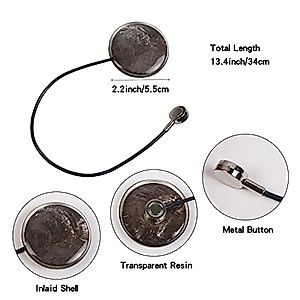 Labupa Curtain Tiebacks, 12 Inch Inlaid Shell Sequins Magnetic Tie Backs Patented Curtain Drapery Holdback Window Modern Decorative Holders with Rope for Home Cafe Balcony (Red, 2 Pack)