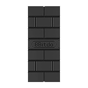 KenSera 8Bitdo Wireless Controller USB Adapter 2 Gamepad Receiver Mini USB Switch Converter Compatible with Switch/Switch OLED, Mac, Raspberry Pi, Playstation, PS5, PC Windows, with Black OTG Adapter
