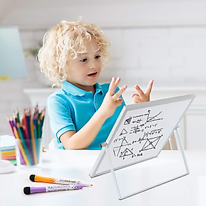 AFAN Small Whiteboard Dry Erase Boards Double-Sided Magnetic Mini Whiteboard Office Magnetic Whiteboard7.87"x 5.9"Portable Learning Board Message Board Suitable for School Home Office memo