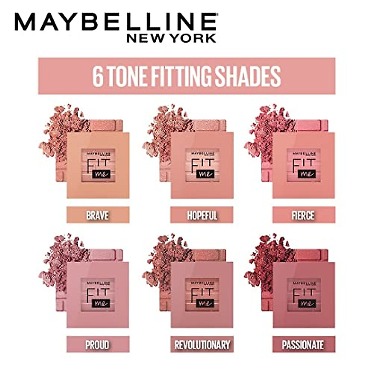 Maybelline Fit Me Blush, Lightweight, Smooth, Blendable, Long-lasting All-Day Face Enhancing Makeup Color, Wine, 1 Count