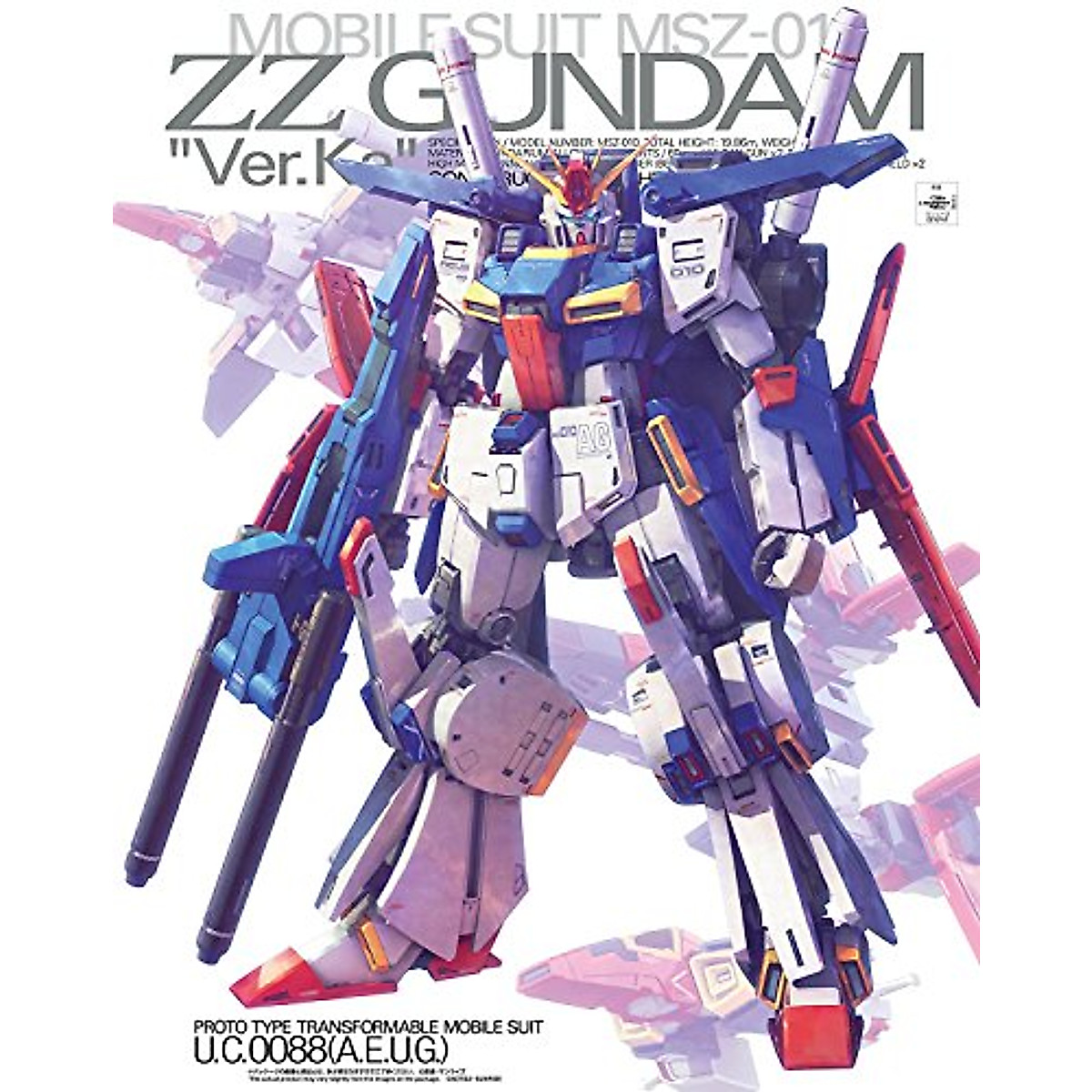 Bandai 224519 MG MSZ-010 ZZ Gundam Ver.Ka 1/100 Model Kit