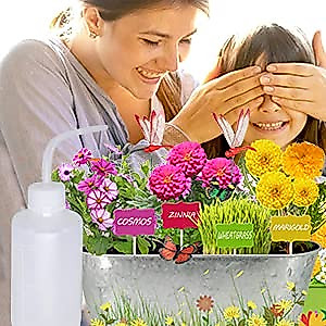 Paint & Plant Flower Growing Kit for Kids - Best Birthday Crafts Gifts for Girls&Boys Age 5, 6, 7, 8-12 Year Old Girl Christmas Gift - Childrens Gardening Kits, Art Crafts Projects Toys for Ages4-12