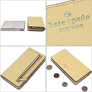 Kate Spade New York Dana Large Slim Bifold Leather Wallet (Butter)