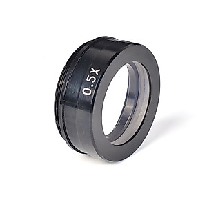 0.5X Stereo Microscope Auxiliary Barlow Lens Big Attachment Objective Lens