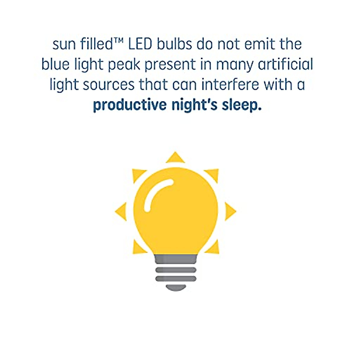 GE Sun Filled LED Light Bulb, 60 Watt, Soft White, A21 (1 Pack)