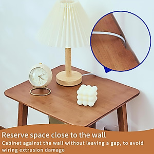 JIKUGO End Tables Bedroom,Bamboo Modern Nightstand with Drawers,Side Table End Table Bedside Table,Bedside Table with Open Storage for Bedroom