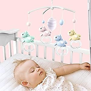 AFUNTA Baby Crib Mobile Music Box Holder Arm Bracket Nut Screw Box Mobile