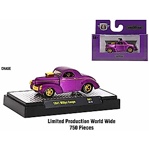 M2 Auto Meets Set of 6 Cars in Display Cases Release 67 Limited Edition 1/64 Diecast Model Cars Machines 32600-67