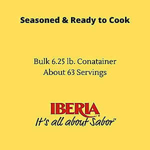 Iberia Yellow Rice 6.25 lb. Bulk Spanish Style Seasoned Rice
