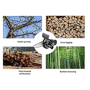 ELSOON 4 Inch Electric Drill Modified to Electric Chainsaw Tool, Portable Drill Saw Attachment, Electric Chainsaws Accessory Practical Modification Tool for Woodworking Cutting Tool