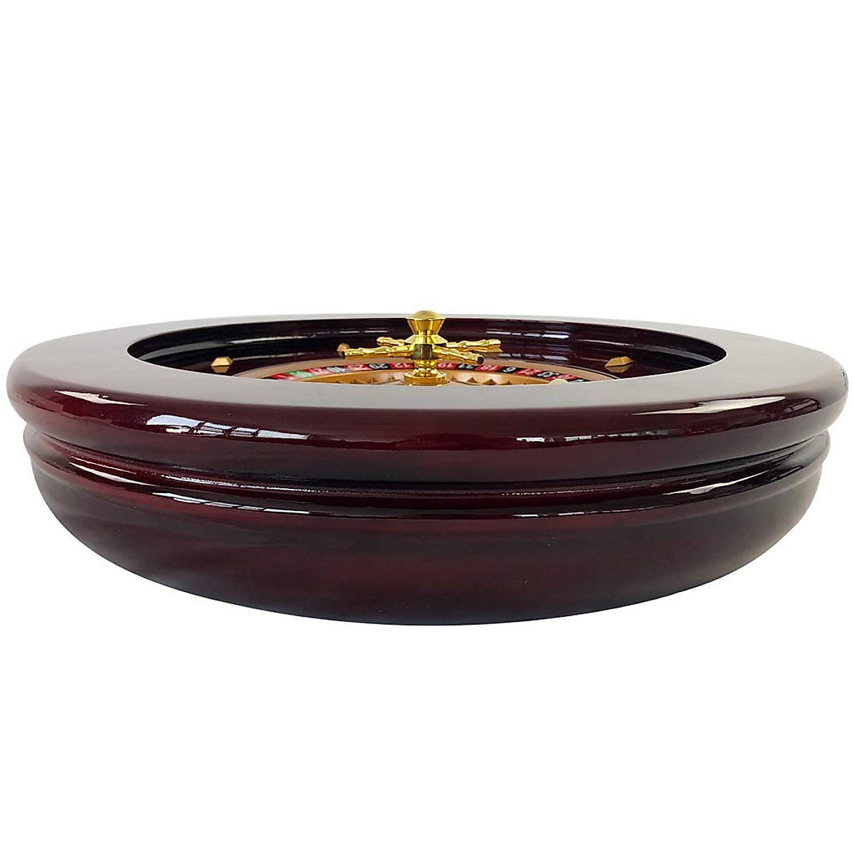 Yuanhe Deluxe Roulette Wheel Set - 20Inch Casino Grade High Glossy Roulette Game Set with 2 Balls Pills,Very Smooth Spinning Action,Great for Home Game Night or Professional Use