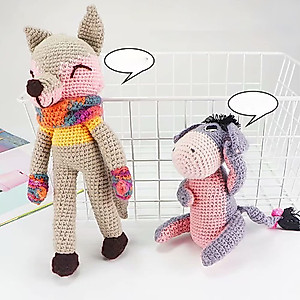 oAutoSjy 2 Pack Soft Milk Cotton Yarn Skeins Wool Yarn for Crocheting & Knitting Hand Knitted Yarn Weaving Yarn Solid Color Knitting Yarn Crochet Yarn Craft Materials for DIY Doll Sweater Scarf Shawl