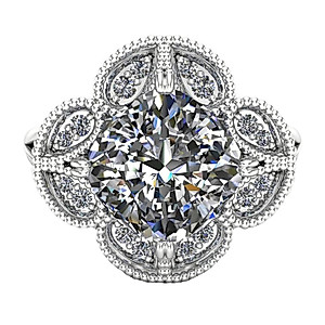 Bhumi Gems 3CT Cushion Moissanite Engagement Ring Wedding Bridal Ring Set Eternity Antique Vintage Solitaire Hidden Halo Dainty Statement Minimalist Art Deco Promise Her