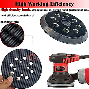 5-Inch 8-Hole Replacement Sander Pad for Milwaukee Sander, 5" Hook & Loop Sanding Pad for Milwaukee 6021-21 & 6034-21, 2648-20, 2648-21 Random Orbit Sander -1 Pack