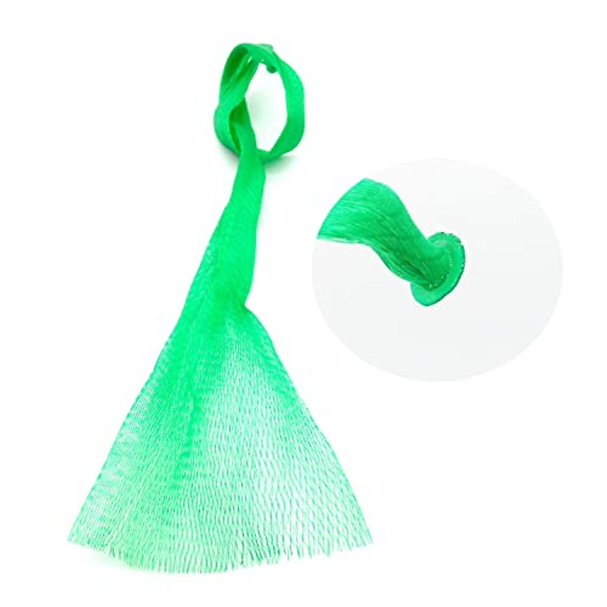 Daszui 100Pcs Reusable Mesh Green Nylon Netting with Bags,15.7 Inch Reusable Nylon Mesh net Produce Grocery Toys Fruits Vegetables Storage Bags,