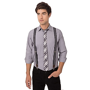 Chef Works Unisex Pant Suspenders, Black Gray, One Size