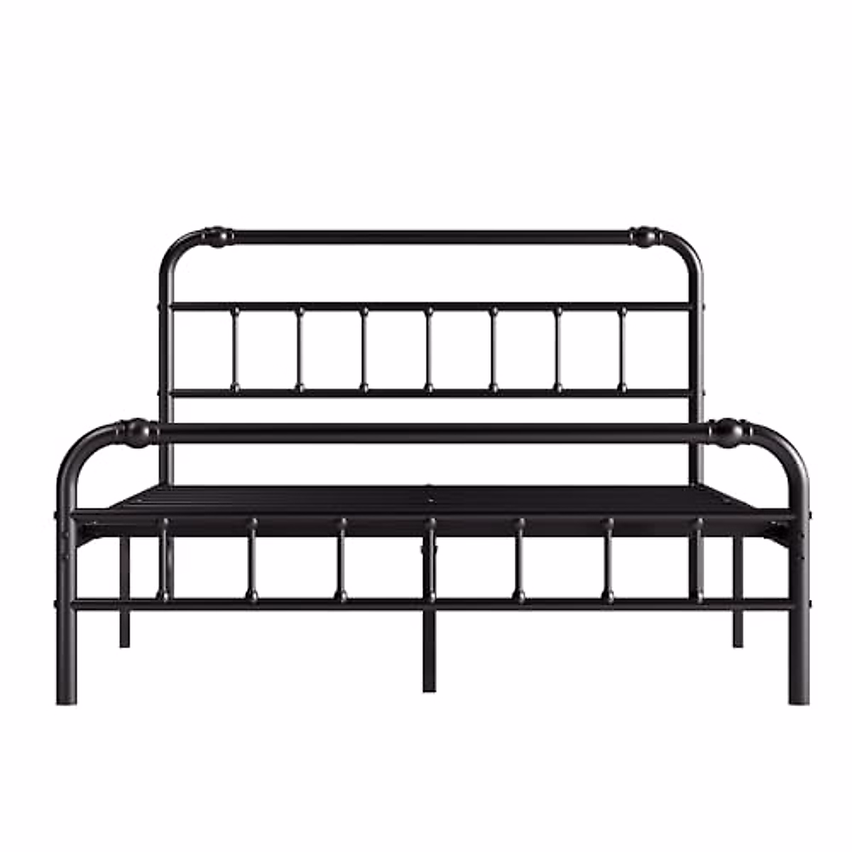 Bednowitz Queen-Bed-Frame-with-Headboard and Footboard, 18 Inch High Metal Platform Queen-Size-Bed-Frame, 4000 Lbs Heavy Duty Steel Slats Support, No Box Spring Needed, Noise Free