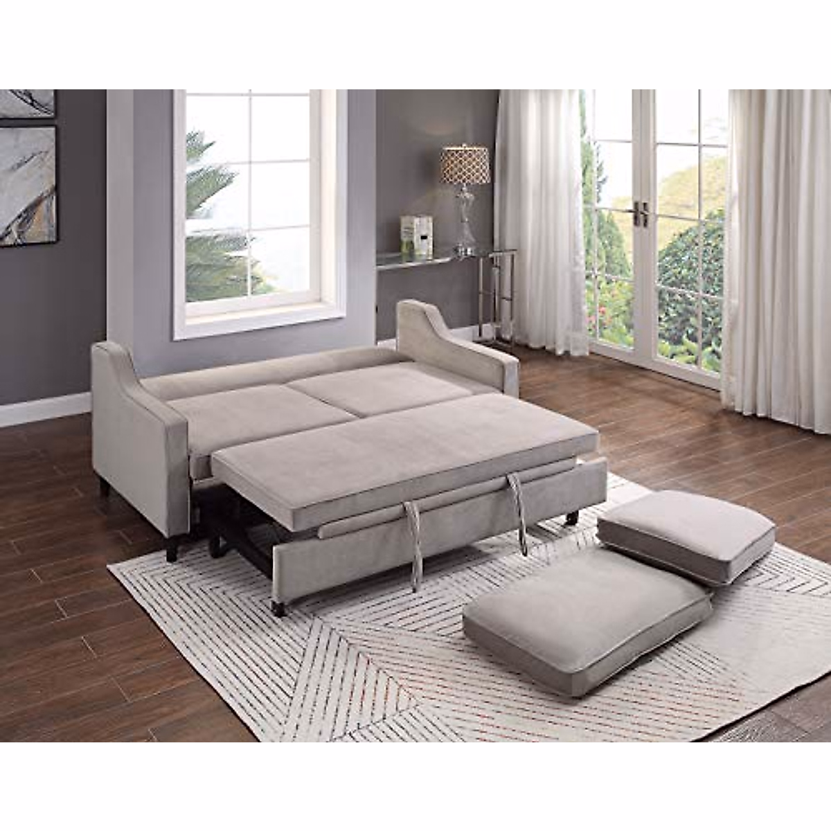 Lexicon Maston Convertible Studio Sofa Bed, Cobblestone