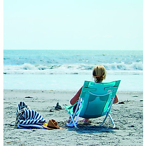 Rio Beach Portable Compact Fold Breeze Beach Sling Chair, Teal