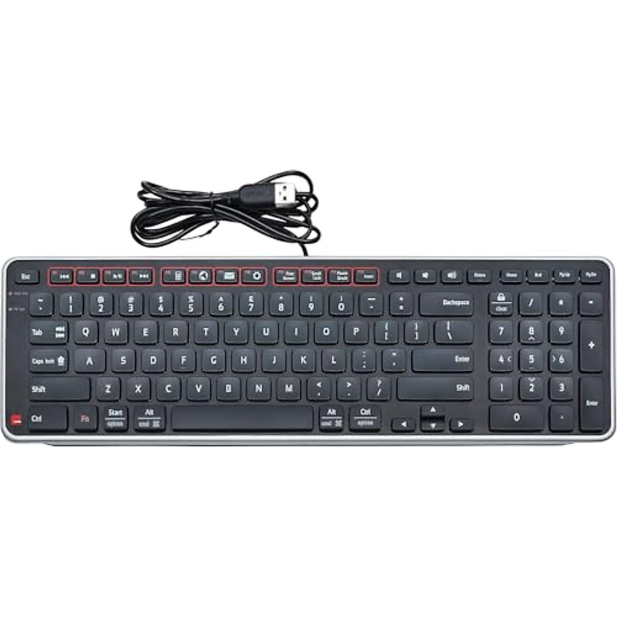 Contour Design Balance Keyboard – Wired, Ergonomic Design - Compact Size, Adjustable Tilt to Support Wrist Strain, Plug & Play PC/Mac