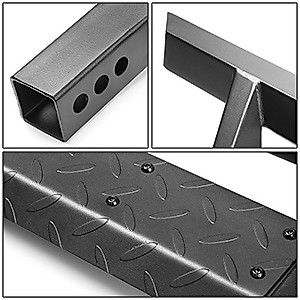 DNA MOTORING HITST-2-333-BK Hitst Class Iii 2" Receiver Trailer Tow Hitch Step Bar, Black