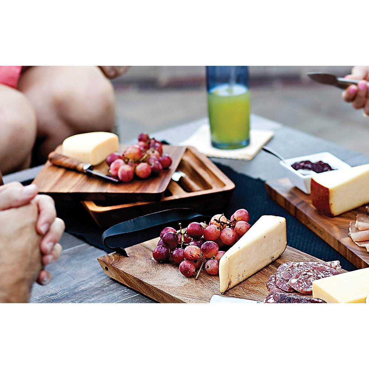 Ironwood Gourmet Cheese Board and Knife Set, Acacia Wood