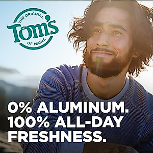 Tom's of Maine Complete Protection Aluminum-Free Natural Deodorant for Men, Cedar & Vetiver, 2.6 OZ