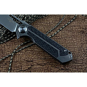 TWOSUN D2 Steel Folding Pocket Knife Flipper Tactical Hunting Outdoor TS226
