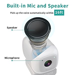 SUPCAM Webcam with Microphone and Speaker, HD 2K Web Camera for Laptop Desktop Computer PC,Portable USB Web Camera with Privacy Cover,Streaming Web Cam for Recording, Conferencing, Calling (Grey)