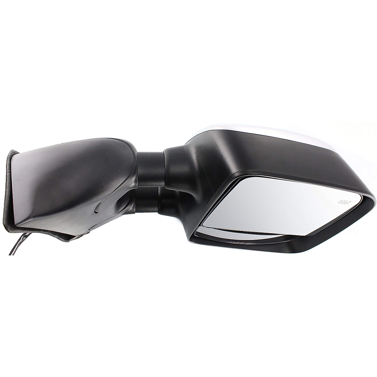 Kool Vue Passenger Side Power Heated Towing Mirror for Nissan Titan 2004-2015 With Memory Chrome With Towing Package
