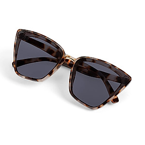 EVEE Polarized Trendy Fashion Cateye Sunglasses For Women with UV Protection Lens - (Vienna) (Tortoise)