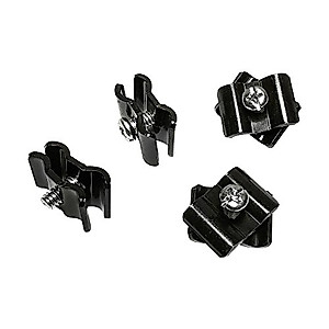 DBM IMPORTS 100 Gloss Black Wire Grid Connector Clamp Joiner Gridwall Panel Wire Cube Storage Clipping Snap On