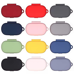 Silicone Case for Bose QuietComfort Earbuds Case (Not Fit for Bose Sport Earbuds) Bose QuietComfort Noise Cancelling Case Cover Anti-Fall Earphone Case with Carabiner (Lavender Gray)