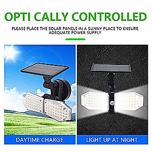 ZHUANYIYI Solar Lights Outdoor,LED Solar Wall Lights Outdoor Waterproof Garden Lighting with PIR Motion Sensor,for Home Garage Villa Street Garden,etc