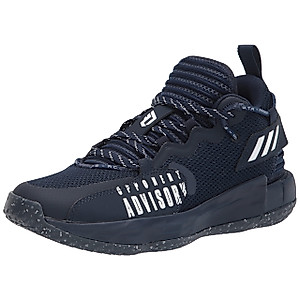 adidas Unisex Dame 7 Extply Basketball Shoe, Team Navy Blue/White/Team Navy Blue, 11 US Men