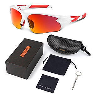 Bea·CooL Polarized Sports Sunglasses for Men Women Youth Baseball Fishing Cycling Running Golf Motorcycle Tac Glasses UV400